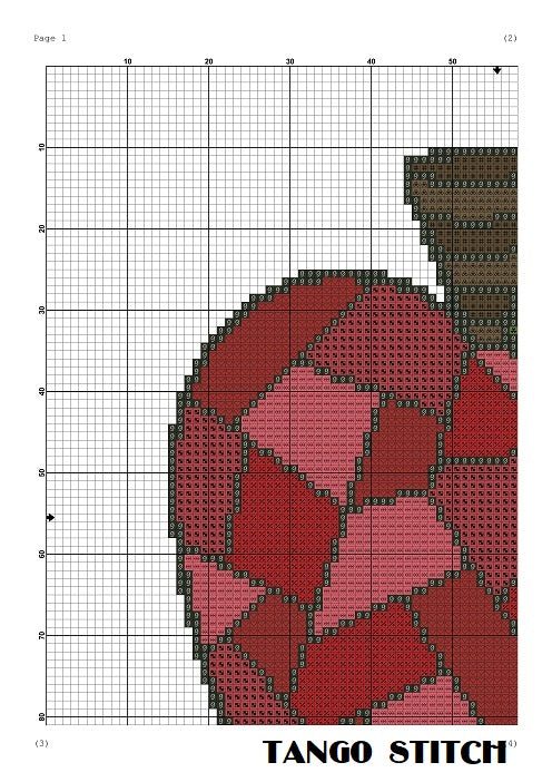 Stained Glass Apple Cross Stitch Pattern Jpcrochet 8327