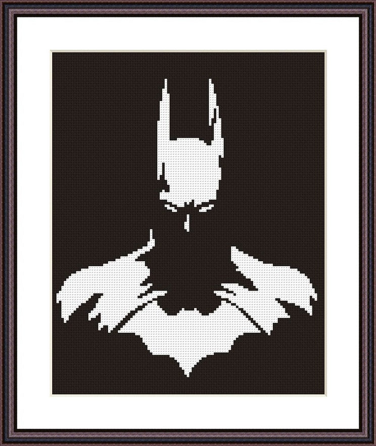 Batman free cross stitch embroidery – JPCrochet