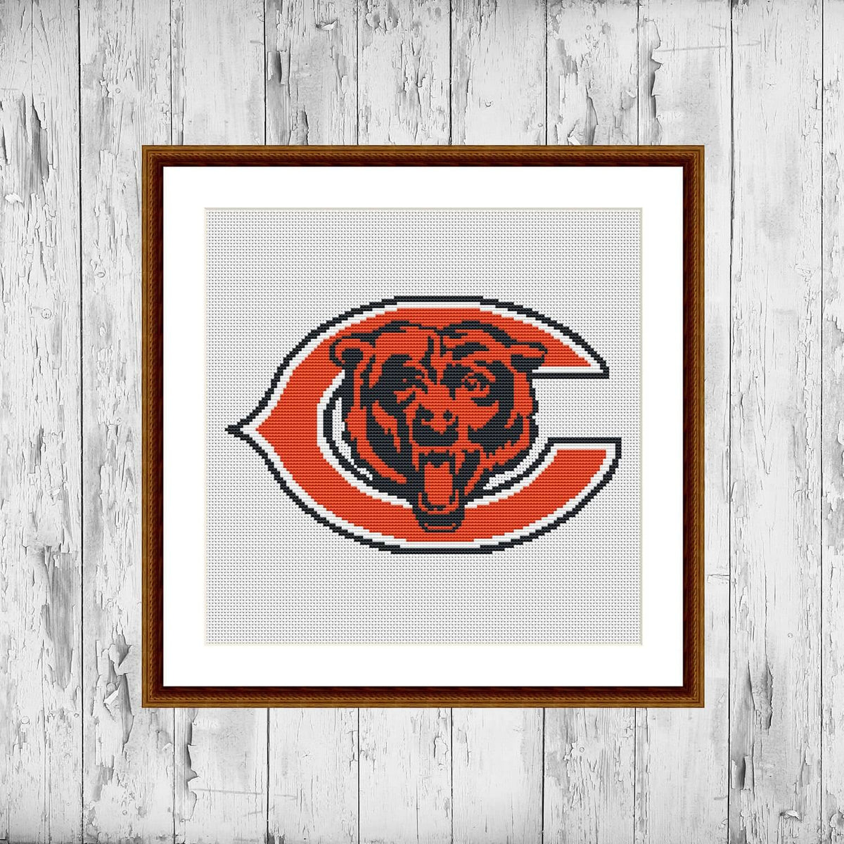 Chicago Bears cross stitch pattern – JPCrochet