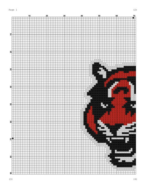 Cincinnati Bengals cross stitch pattern – JPCrochet