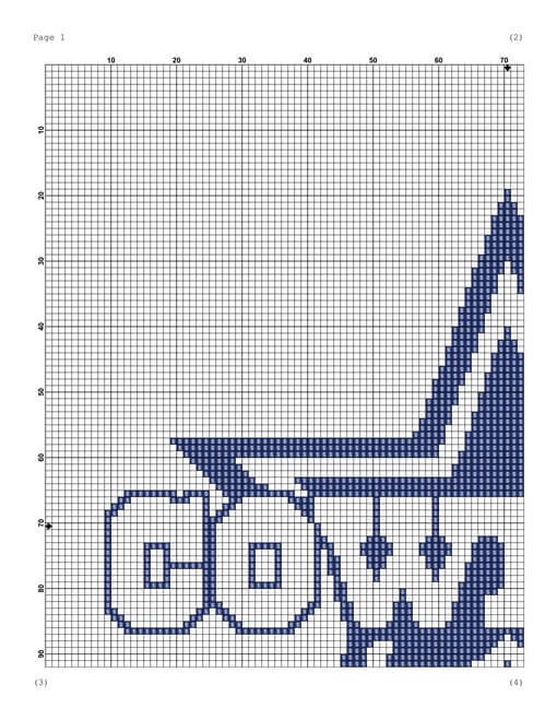 Dallas Cowboys cross stitch pattern – JPCrochet