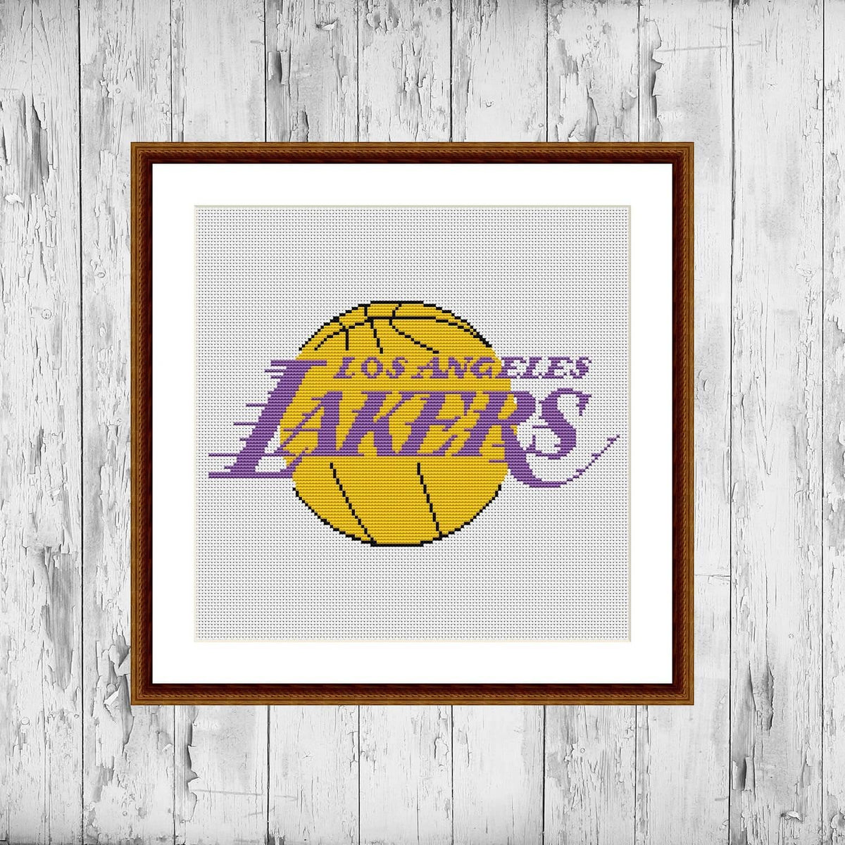 Los Angeles Lakers cross stitch pattern – JPCrochet