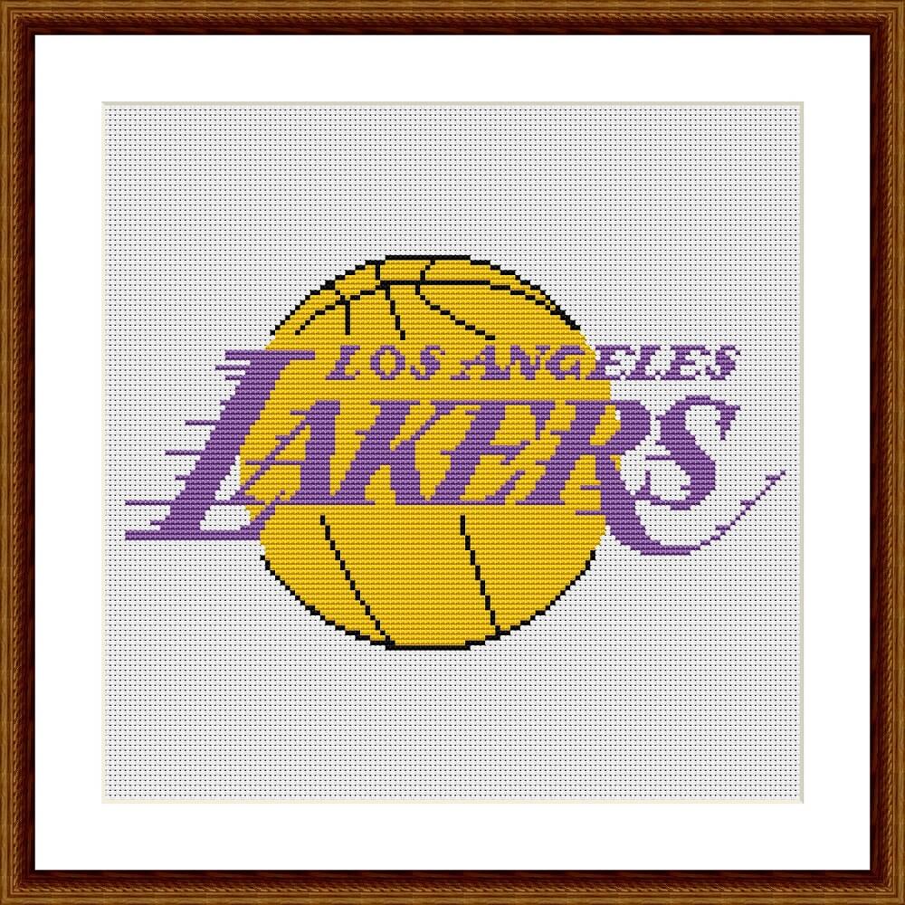 Los Angeles Lakers cross stitch pattern – JPCrochet