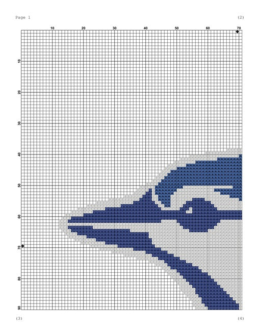 Toronto Blue Jays cross stitch pattern – JPCrochet