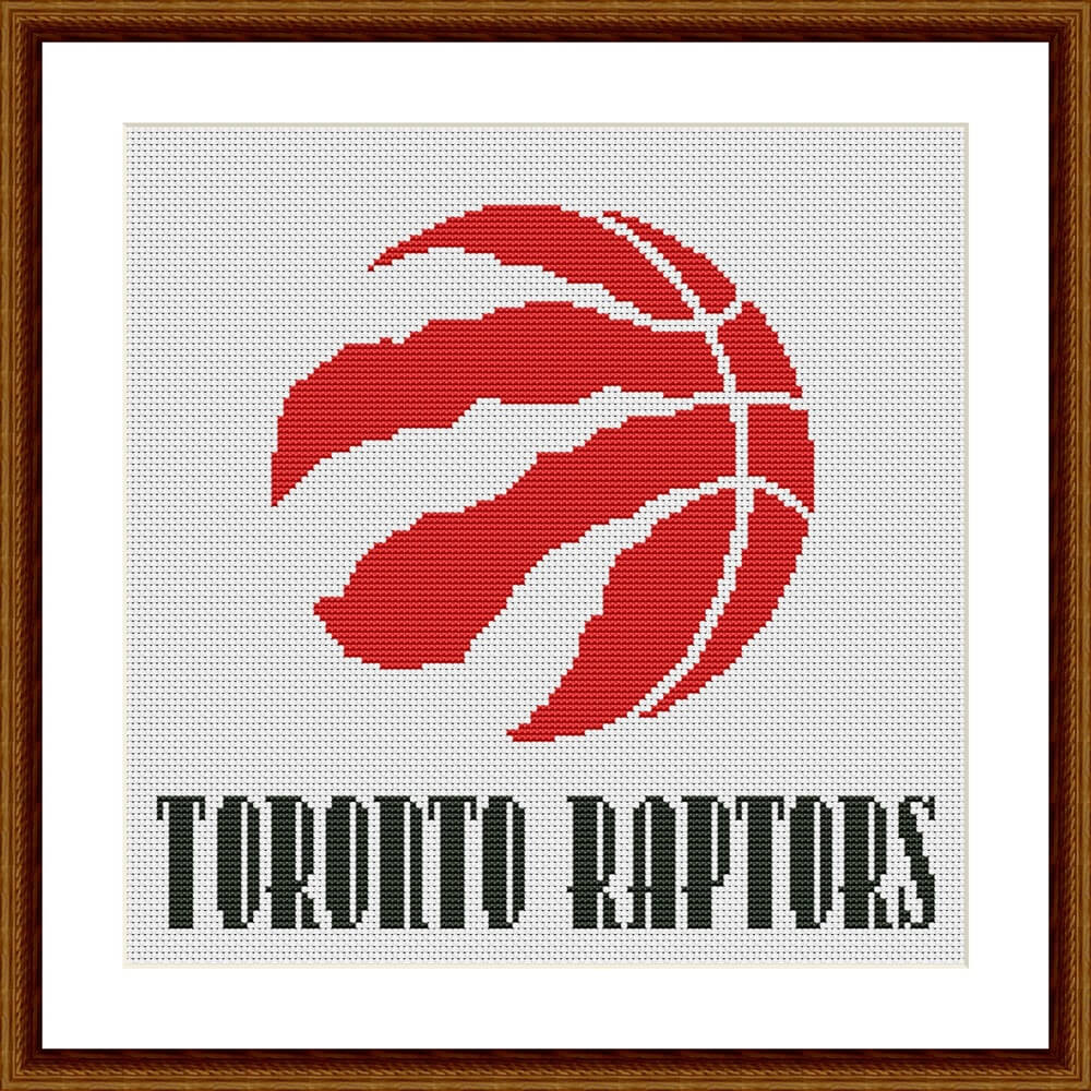 Toronto Raptors cross stitch pattern – JPCrochet