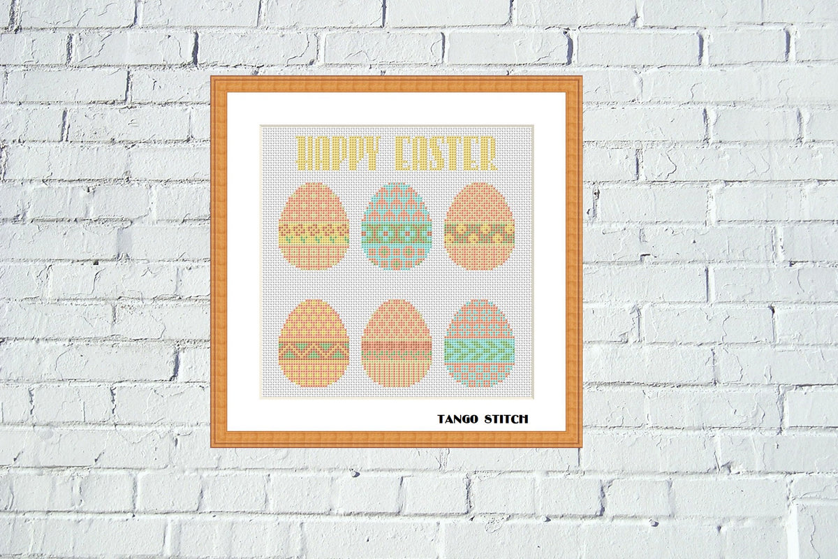 Easter holiday ornament cross stitch pattern, Tango Stitch – JPCrochet