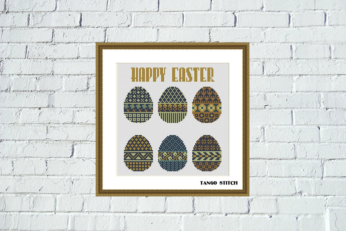 Happy Easter holidays cross stitch pattern – JPCrochet