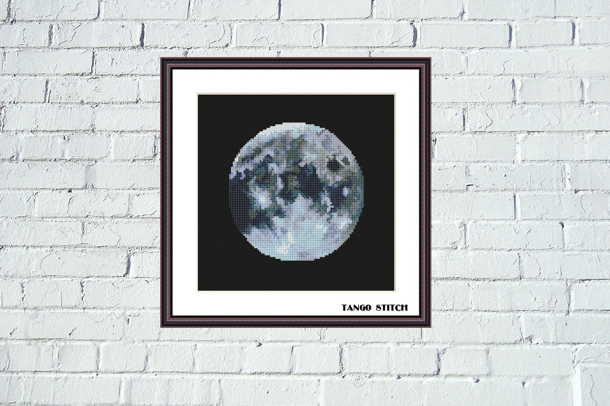 Full Moon cross stitch pattern – JPCrochet