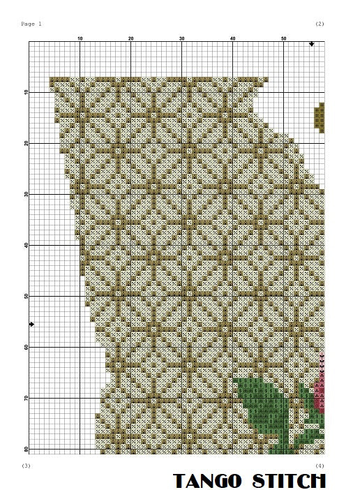 Georgia USA state map silhouette cross stitch pattern – JPCrochet