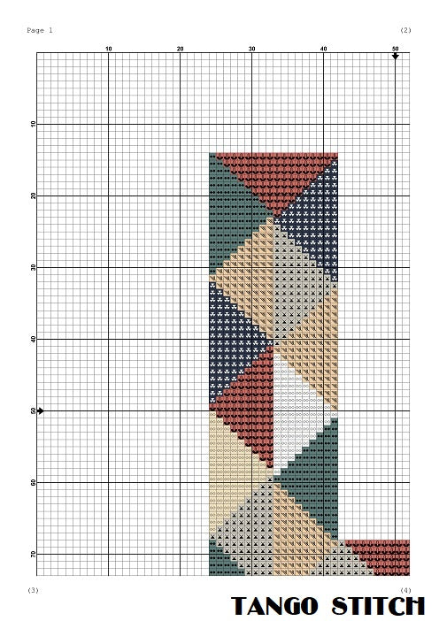 Letter L and curious black cat cross stitch pattern – JPCrochet