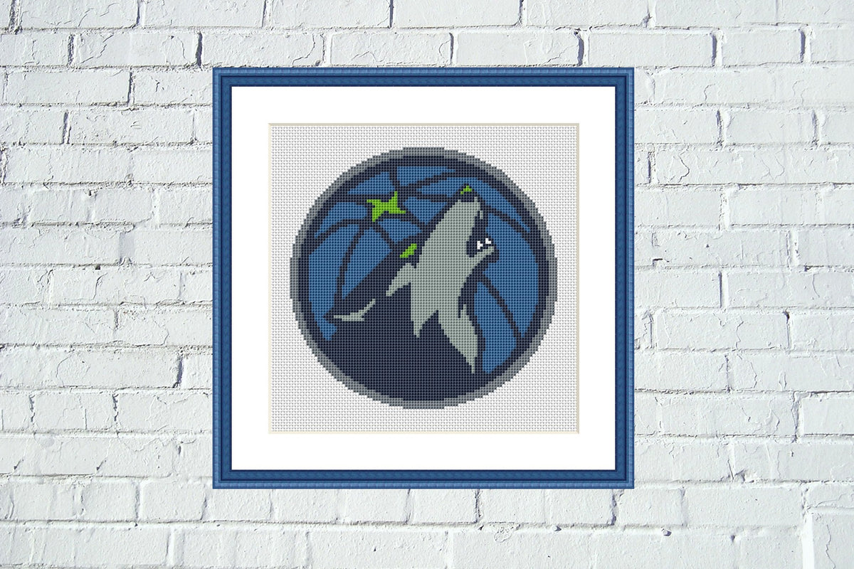 Minnesota Timberwolves cross stitch pattern – JPCrochet