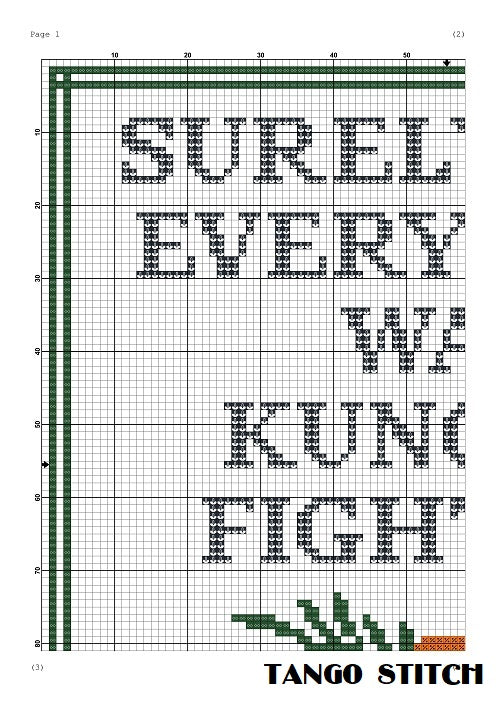 Surely not everybody was KUNG FU fighting funny cross stitch pattern ...