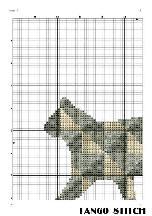 Walking cat geometric cross stitch pattern – JPCrochet